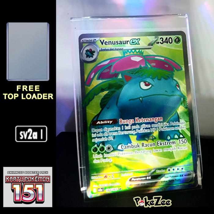 Jual Venusaur Ex SR 151 sv2a 184/165 TCG Pokemon Indonesia Kartu Full Art - Kota Depok - Pokezee ...