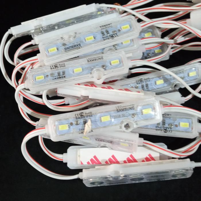 Jual lampu led modul 3 mata SASO Ip68 1.5W DC 12V warna putih cool ...