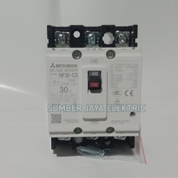 Jual MCCB NFB Mitsubishi NF30-CS 3P 30A MCCB NFB NF30CS 30A - Jakarta Pusat - Sumber Jaya ...