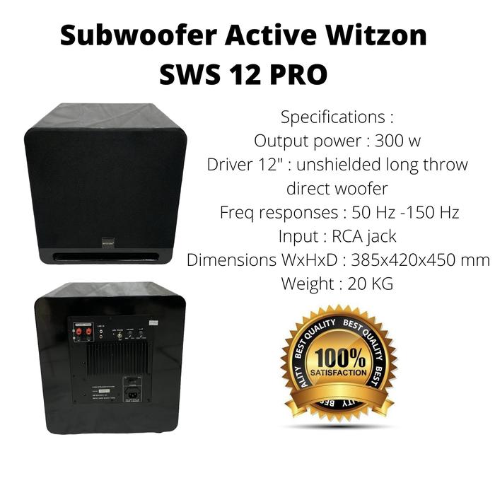 Jual Subwoofer witzon sws 12 pro . Subwoofer active witzon sws12 pro ...