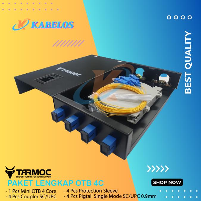 Jual Tarmoc Fiber Optic mini OTB 4 Core SC|Roset FO Besi 4C Lengkap Komplit - Jakarta Pusat ...