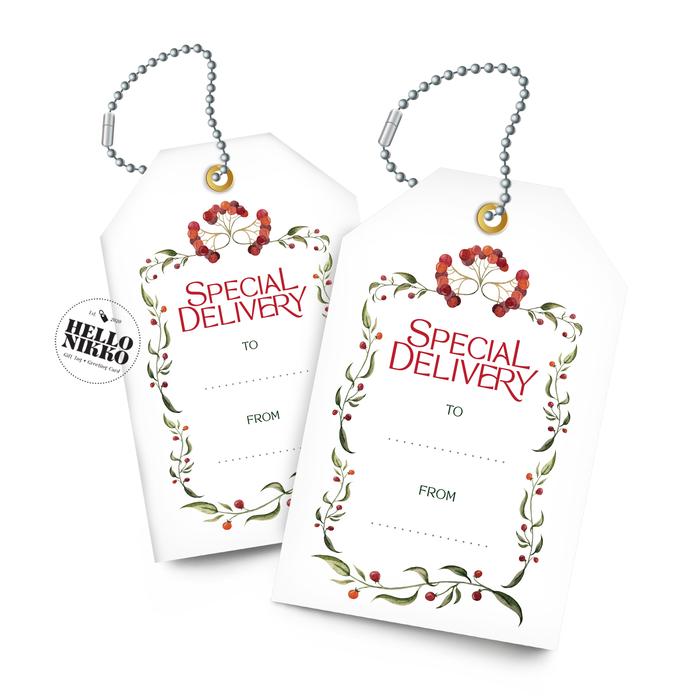 Jual Garden Gift hang tag kartu ucapan kado sticker hamper parcel box ...