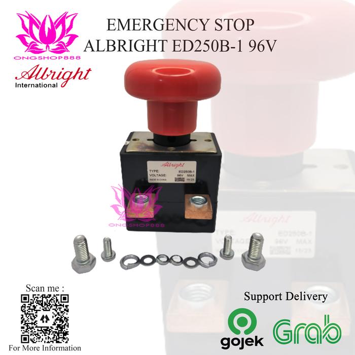 Jual Albright Emergency Stop ED250 250A 96V Max for Stop Contactor ...