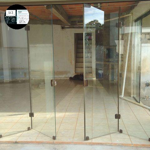 Jual pintu lipat kaca tanpa frame / folding door glass frameless - Kota ...