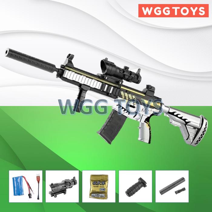 Jual Mainan Water Gel Blaster Automatic M416 Best Quality Wgb Wgg Di ...