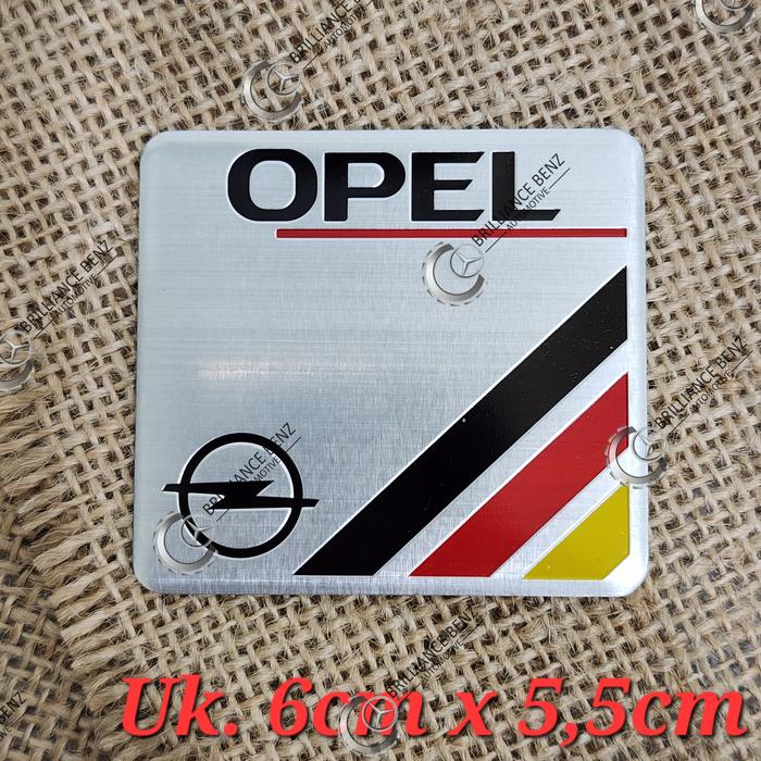 Jual EMBLEM 3D ALUMUNIUM OPEL MOTORSPORT STICKER STIKER PLAT OPEL ...