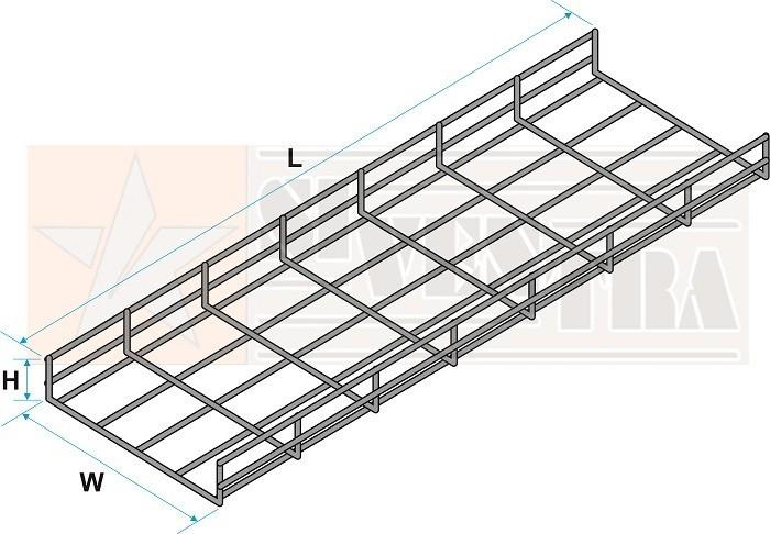 Jual Cable Tray Wiremesh/BRC/Cage - W50xH50xL3000mm - Dia 5 mm - HDG - Kab. Sidoarjo - SIVENTRA ...