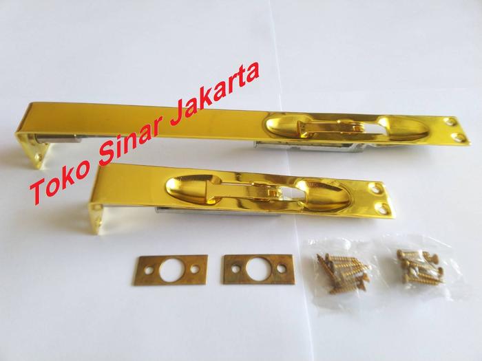 Jual Grendel Tanam Pintu Slot Tanam Flush Bolt Pintu Double FERZA 6" 10 ...