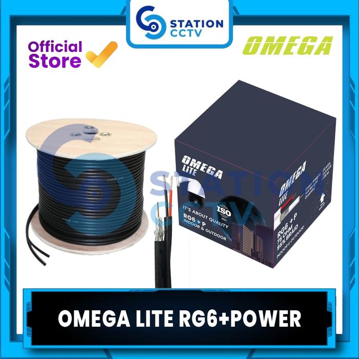 Promo Kabel CCTV Omega RG6 300M / Kabel Coaxial RG6 Outdoor Omega 300M ...