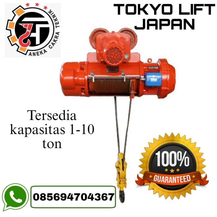 Jual Electric wire rope hoist 2 ton x 12 meter Tokyolift japan380V ...