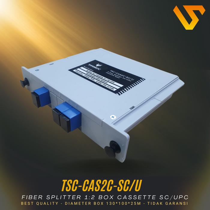 Jual Tarmoc Splitter 1:2 SC/UPC | Splitter FO 1:2 Box Cassette Fiber ...