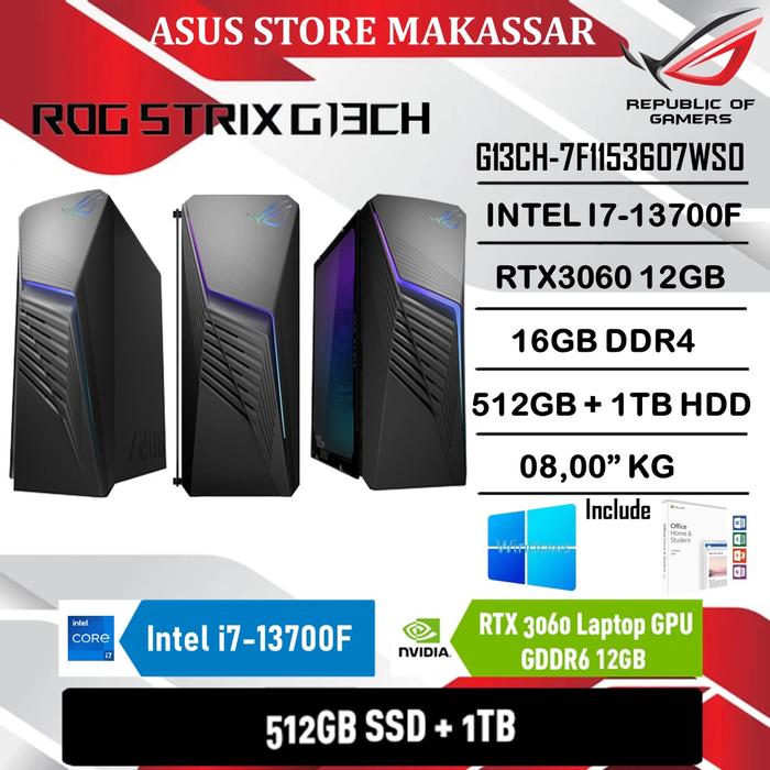 Promo ASUS PC ROG STRIX G13CH - INTEL I7-13700F 16GB 512GB + 1TB ...