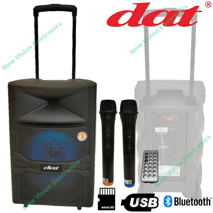 Jual Speaker Meating Dat Portable 12 In DT1210FT Bluetooth Karaoke ...