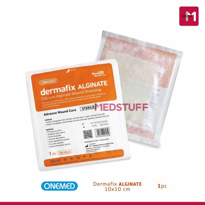 Jual Dermafix Alginate 10x10cm Wound Dressing Onemed Plester Luka ...