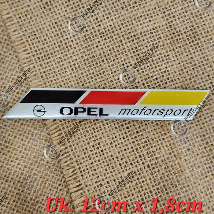 Jual EMBLEM 3D ALUMUNIUM OPEL MOTORSPORT STICKER STIKER PLAT OPEL ...