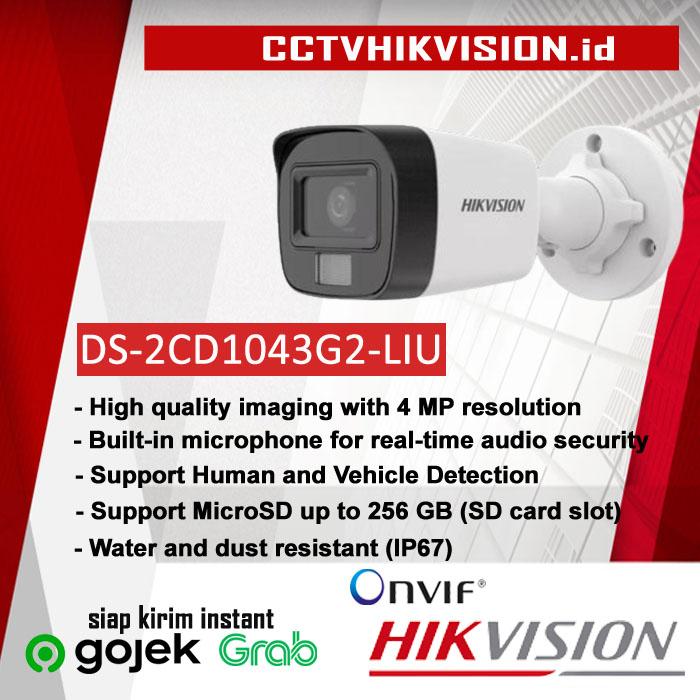 Jual Kamera Hikvision DS-2CD1043G2-LIU IP Camera Outdoor 4MP Audio CCTV - Jakarta Selatan ...