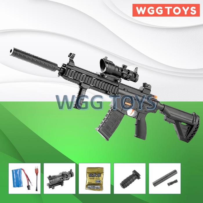Jual Mainan Water Gel Blaster Automatic M416 Best Quality Wgb Wgg Di Seller Kingyo - Cengkareng ...