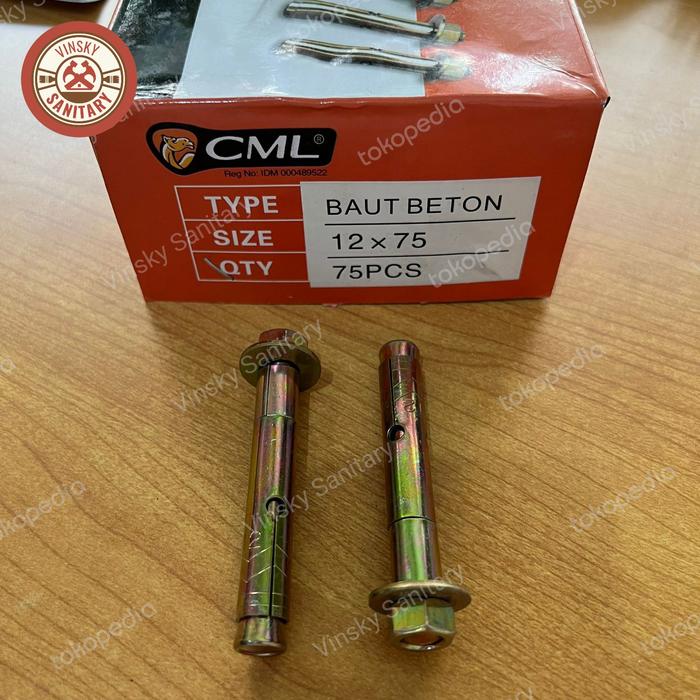 Jual Baut Dynabolt Camel M12 x 75 / Dinabolt Tembok Beton Camel 12 x 75 ...