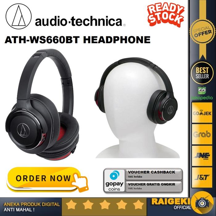 Jual Audio Technica ATH-WS660BT Solid Bass Over-Ear Headphones - Jakarta Selatan - Raigeki ...