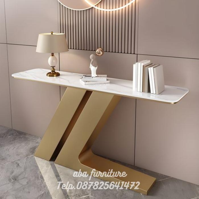 Jual Meja Konsol Stainless Gold Mirror, Meja Foyer, Meja Tamu - Kab ...