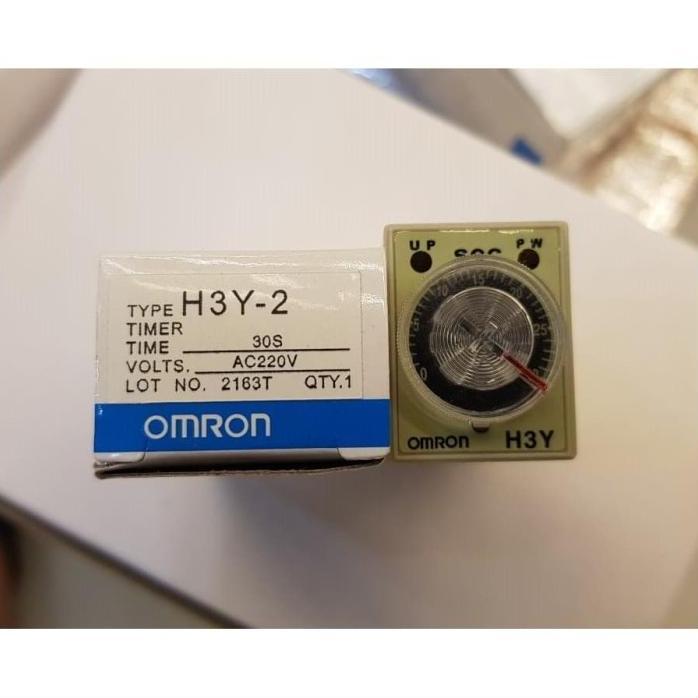 Jual Termurah Mini Timer Omron H3Y-2 / H3Y 2 Delay Timer Relay 220V 30S ...