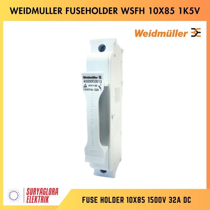Jual Weidmuller DC Fuse Holder / Fuse Disconnector 10x85 1500V 32A - Jakarta Barat - Suryaglora ...
