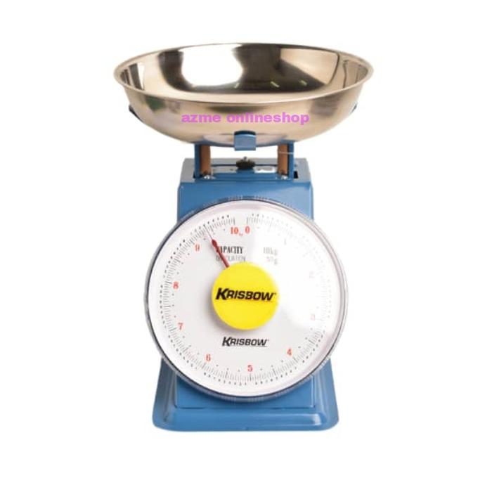 Jual krisbow 10 kg timbangan dapur analog_dial spring scale tera with ...