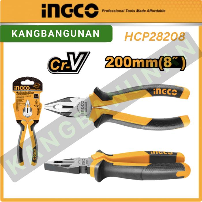 Promo TANG KOMBINASI INDUSTRIAL 8 INCH COMBINATION PLIER INGCO HCP28208 ...
