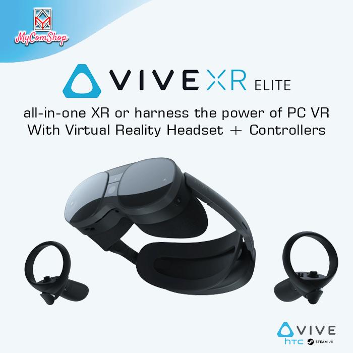 Jual HTC VIVE XR ELITE VR VIRTUAL REALITY HEADSET WITH 2 CONTROLLERS L ...