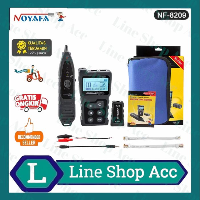 Jual NOYAFA NF 8209 Network Cable Tester / Kabel Lan Tracker Tester ...