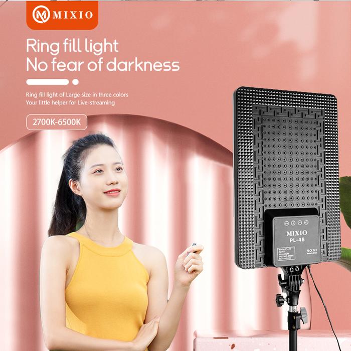 Jual Mixio Pl48 Lampu Foto Led Video Light Live Streaming Ringlight 19 ...