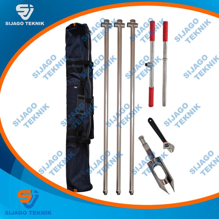 Jual Bor Sampel Tanah Mud Auger / Hand Auger mud set / Bor sampling ...