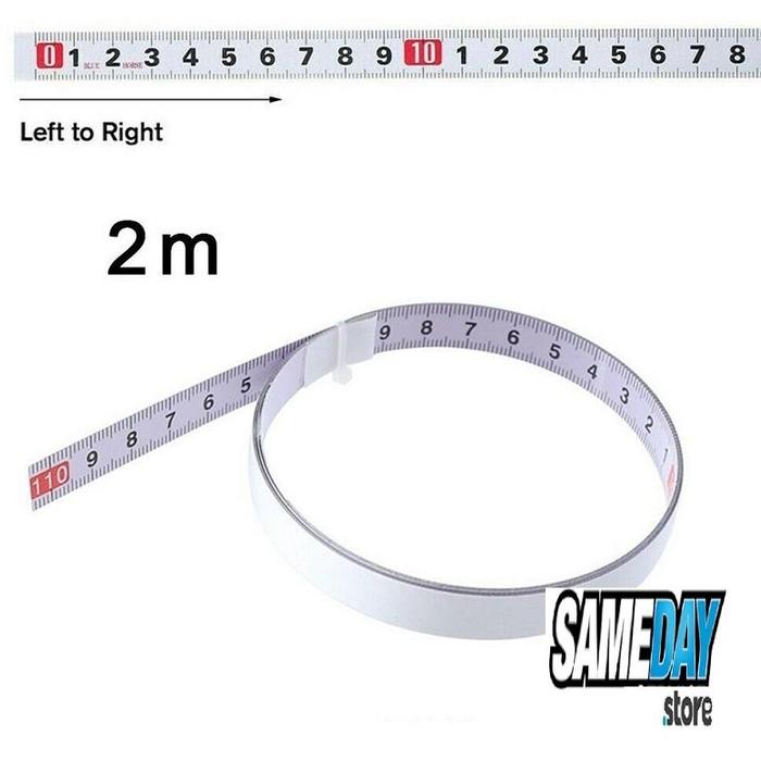 Jual Meteran Tablesaw Adhesive Scale Bar Steel Ruler 2 Meter - Jakarta ...