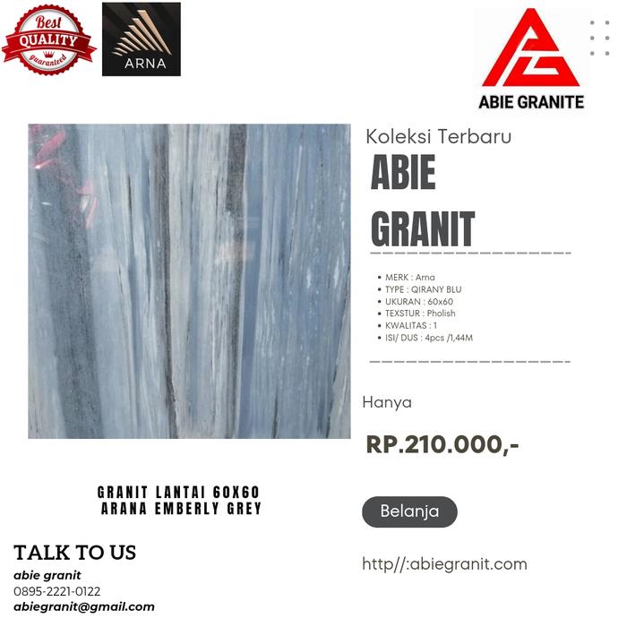 Jual GRANIT ARANA 60X60 QIRANY BLUE - Kab. Bogor - Abie Granit | Tokopedia