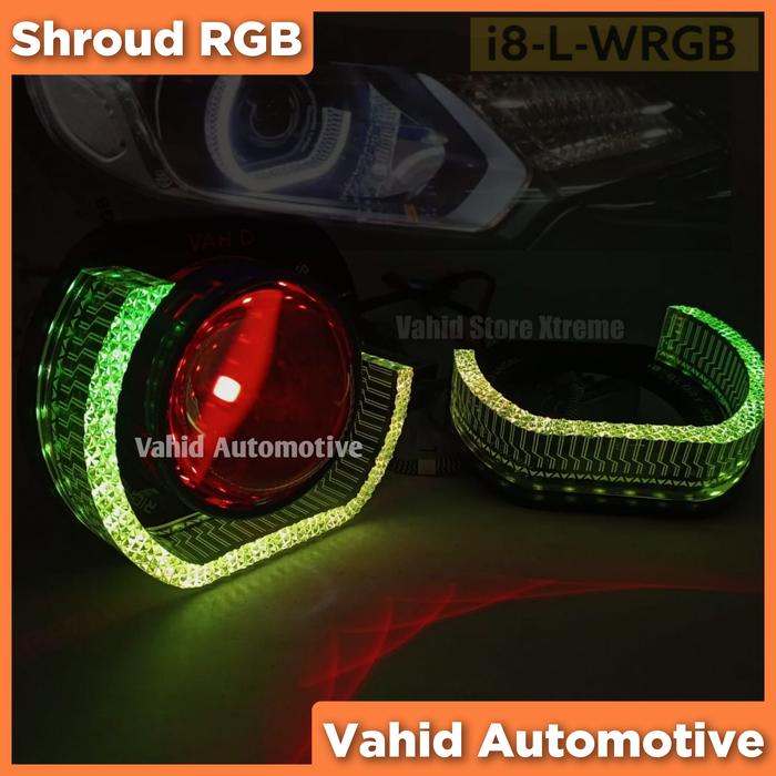 Jual VAHID i8 | Shroud Casing Projector 3 inch Metrik Glory 5D White ...