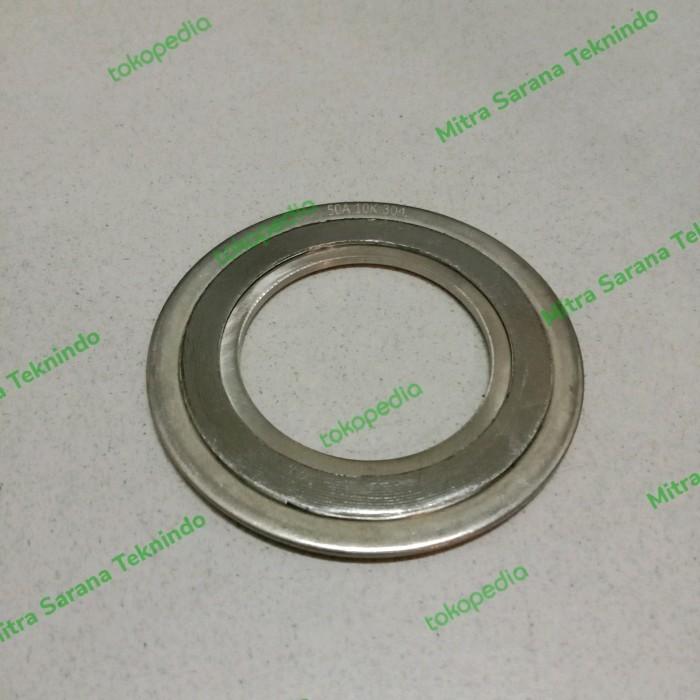 Jual Spiral Wound Gasket SWG Stainless 304 JIS 10K 5" inch DN125 ...
