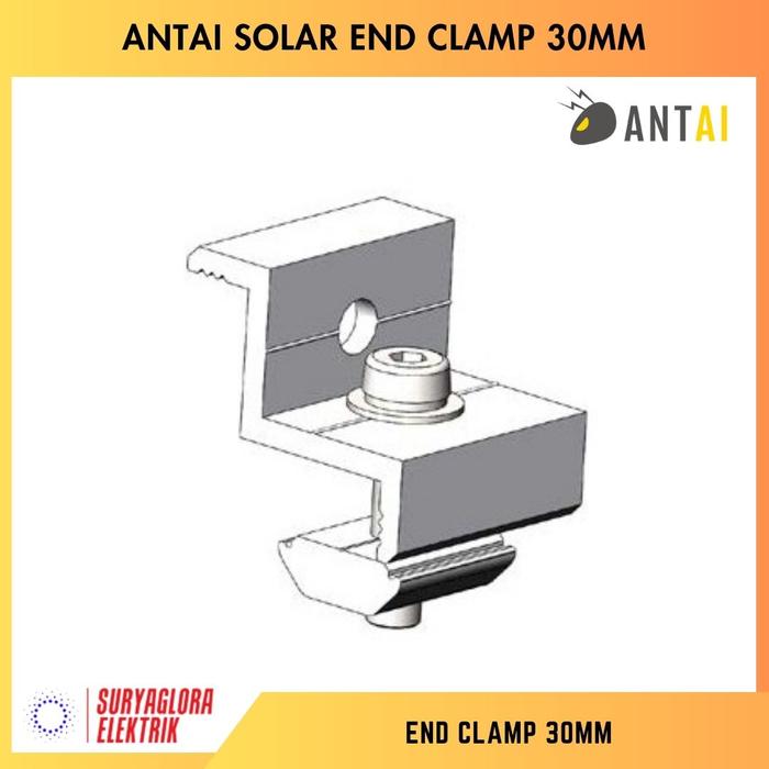 Jual Mounting Solar PV / Solar Module / Panel Surya - End Clamp - 30mm ...
