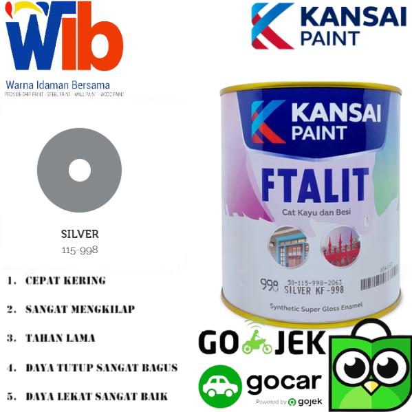 Jual KANSAI Ftalit Cat Besi & Kayu Gloss 1 Kg / Silver 115-998 - Kota ...