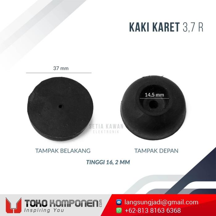 Jual Karet Kaki Box 37x16.2mm Oval - Chassis Feet Rubber - Kab. Bogor ...