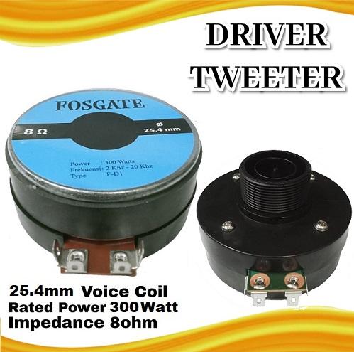 Jual Super Driver Tweeter D1 300W 8R Dome Tweter High F-D1 300 Watt 8 ...