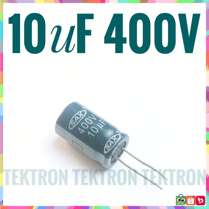 Jual ELCO 10uF 400V Capacitor Elko 10 uF 400V - Kota Bandung - tektron ...
