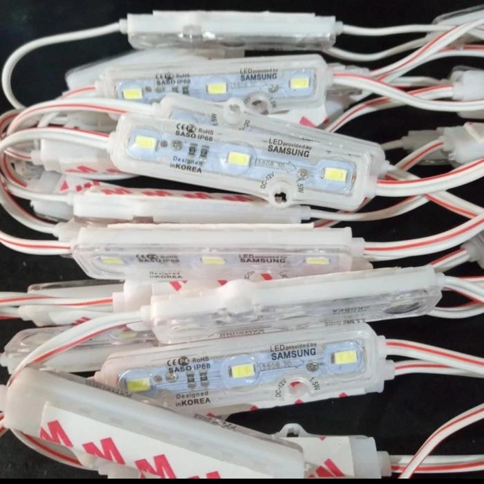 Jual Lampu Led Modul 3 Mata Samsung Saso Dc 12v 1 5w Ip68 Cool White