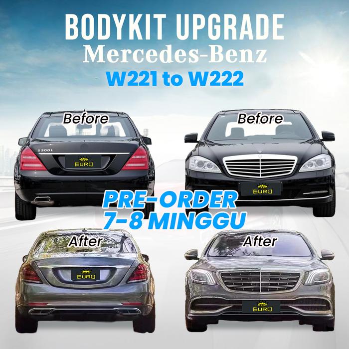 Jual BODYKIT Mercy Mercedes S Class W221 Upgrade Maybach W222 BODYKIT ...