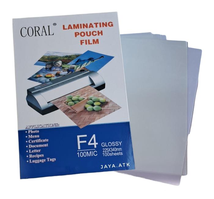 Jual PLASTIK LAMINATING FOLIO F4 20 LBR 100 MICRON GLOSSY LAMINASI ...