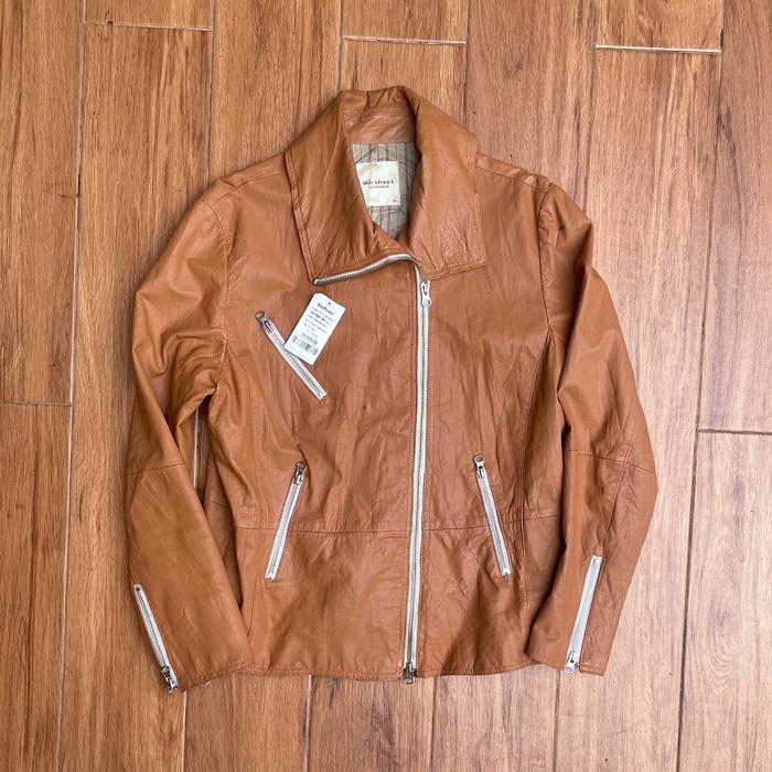 Jual Jaket kulit tan ramones motor outer kulit Pl bekas preloved second ...