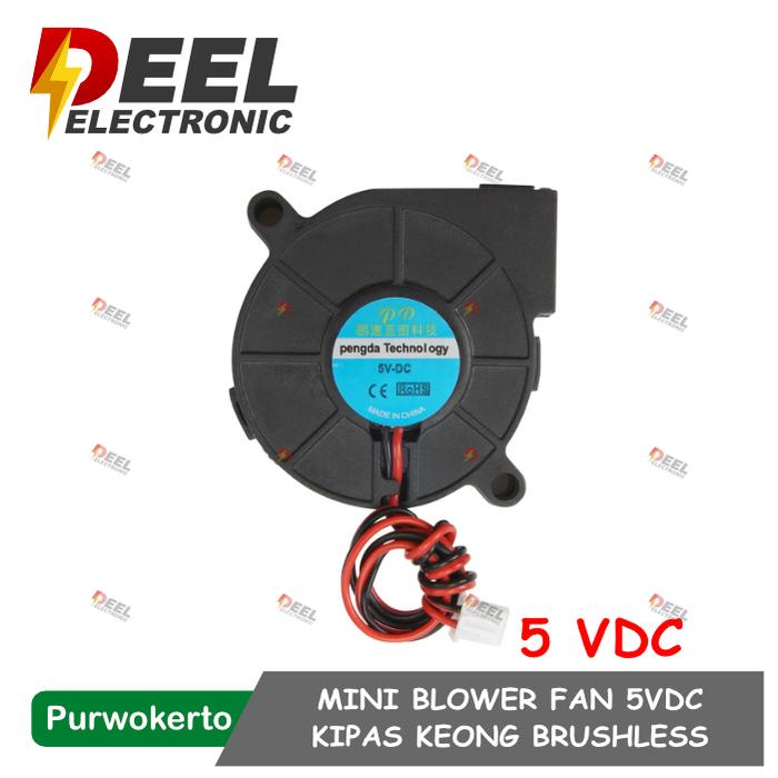 Jual MINI BLOWER FAN 5V BRUSHLESS KIPAS KEONG 5 VOLT COOLING 5VDC 2PIN ...