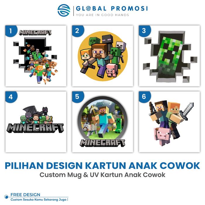 Jual Pilihan Desain Tema Kartun Anak Laki - Laki / Cowo Untuk Custom ...