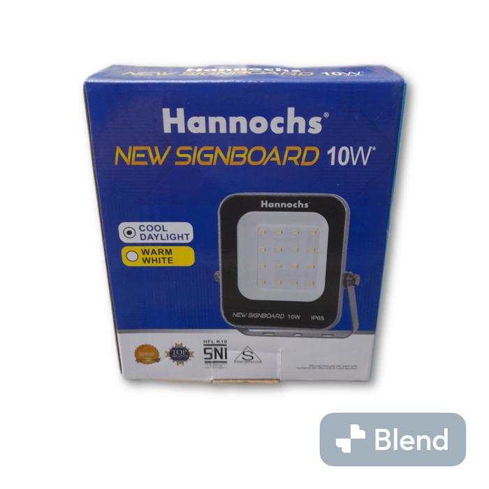 Jual FLOOD LIGHT HANNOCHS NEW SIGNBOARD 10W-50W COOL DAYLIGHT - 10 watt ...