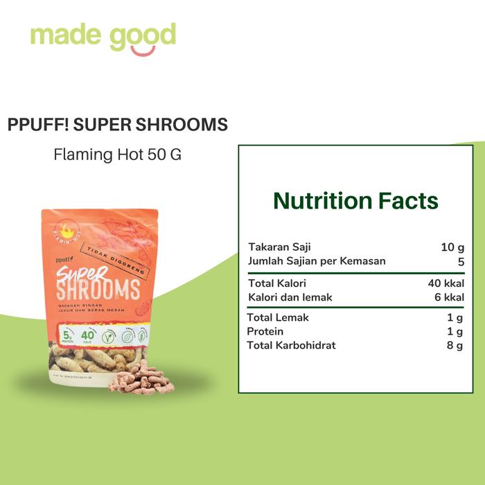 Promo Ppuff Super Shrooms Snack Jamur Sehat - Flamin Hot - Jakarta ...