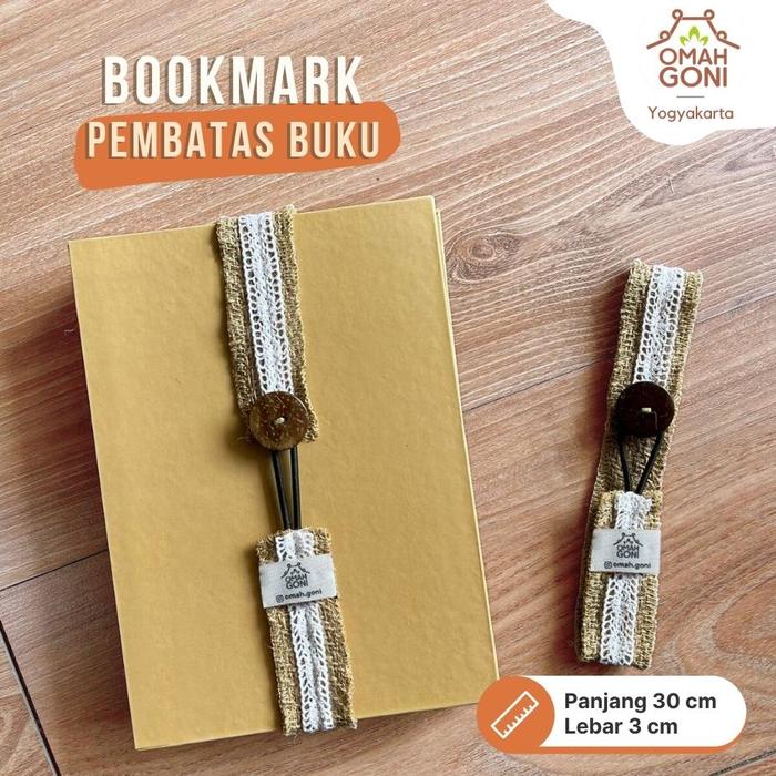 Jual Bookmark Rustic Vintage - Pembatas Buku Bahan Goni - Kota ...
